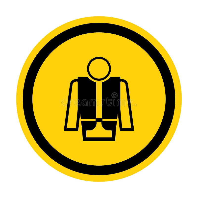 Wear Life Jacket Symbol Sign, Vector Illustration, Isolate On White ...