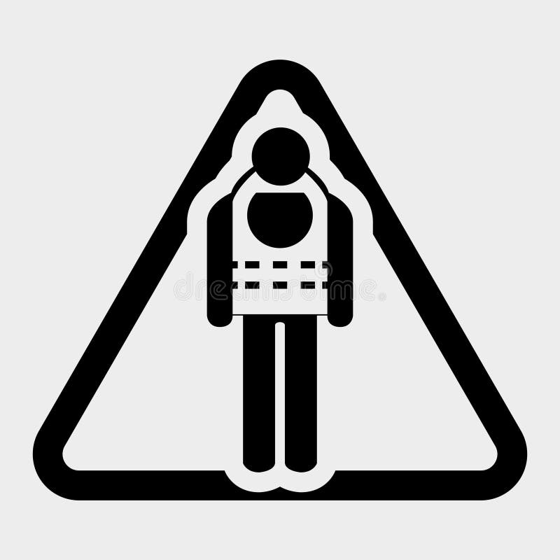 Symbol Wear Life Jacket Isolate on White Background,Vector Illustration ...