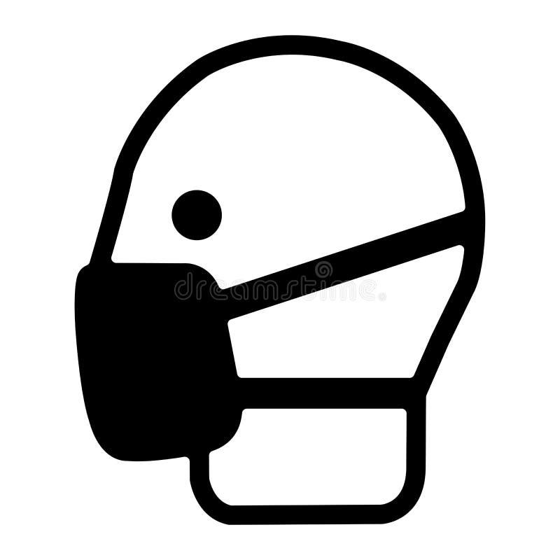 Symbol Wear Masks Sign Isolate on White Background,Vector Illustration ...