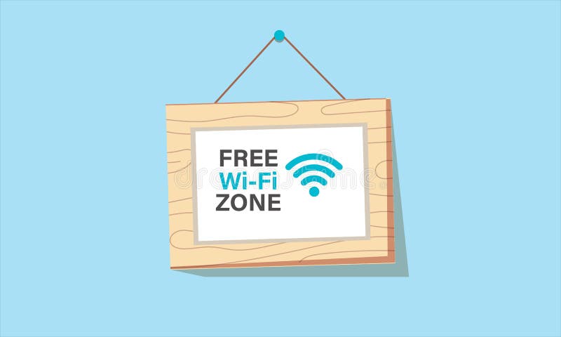 Symbol Wi-fi Zone Network Icon, Vector Illustration Stock Vector ...