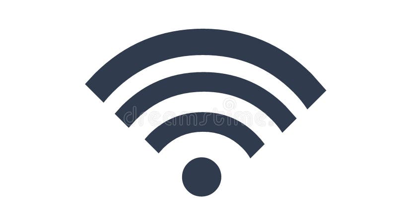 Symbol of Wireless Connectivity and Internet Access Stock Illustration ...