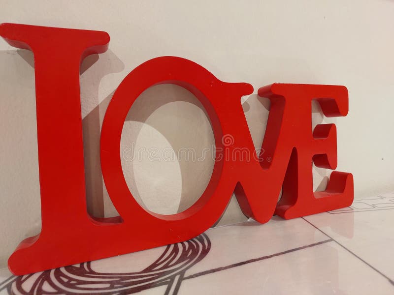 A Symbol of the Word Love in Red Stock Image - Image of heart, healing ...