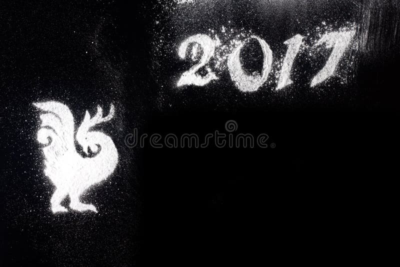 Symbol of the year 2017 stock photo. Image of closeup - 80668658