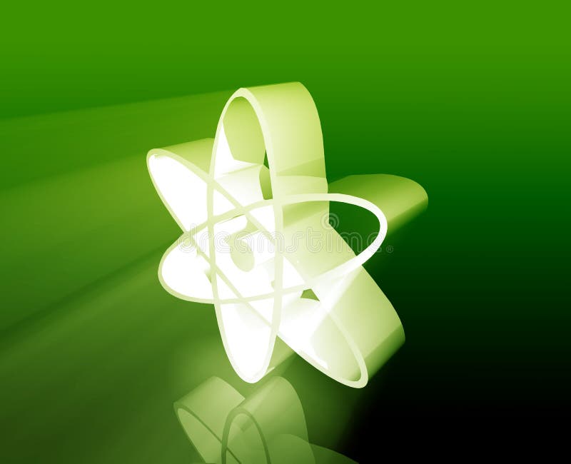 Symbole atomique illustration stock. Illustration du particules - 11307244