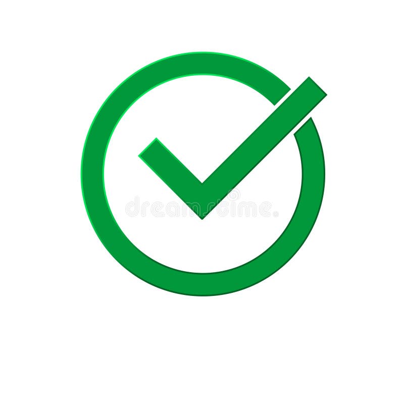 Symbole correct illustration de vecteur. Illustration du choix - 79321221