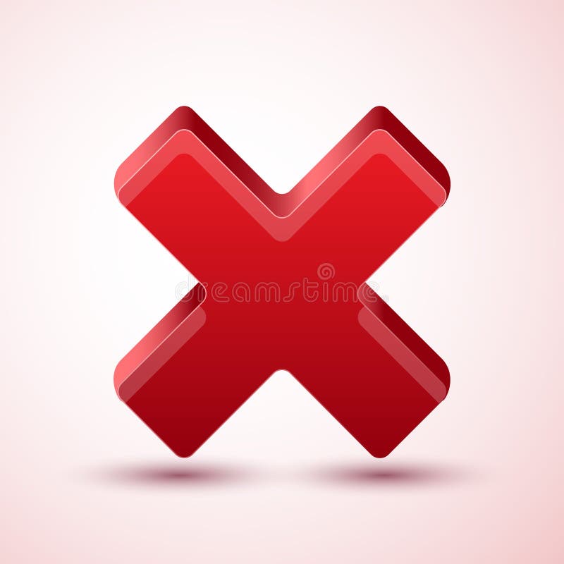 Symbole croisé faux illustration stock. Illustration of signe - 42942940