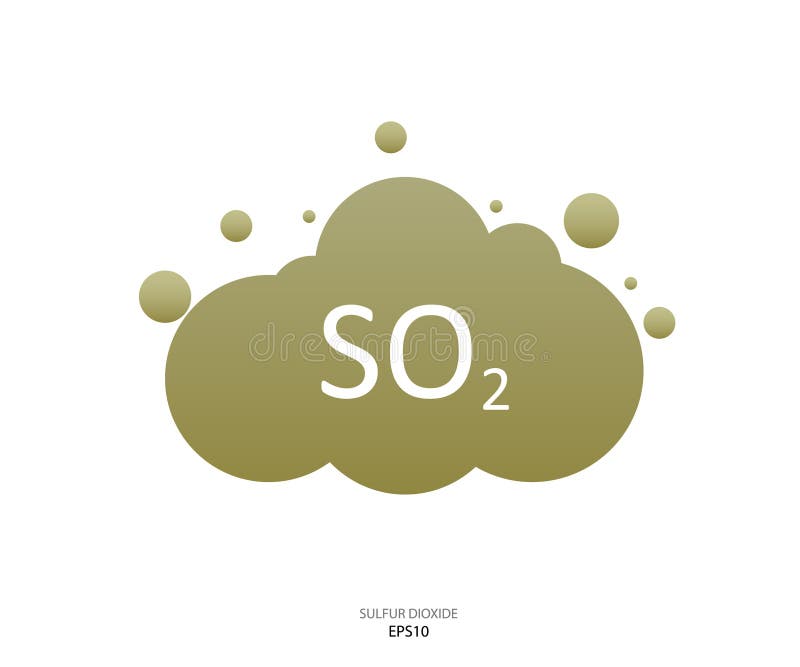 Modèle Et Formule Chimique De Molécule De SO2 De Dioxyde De Soufre ...
