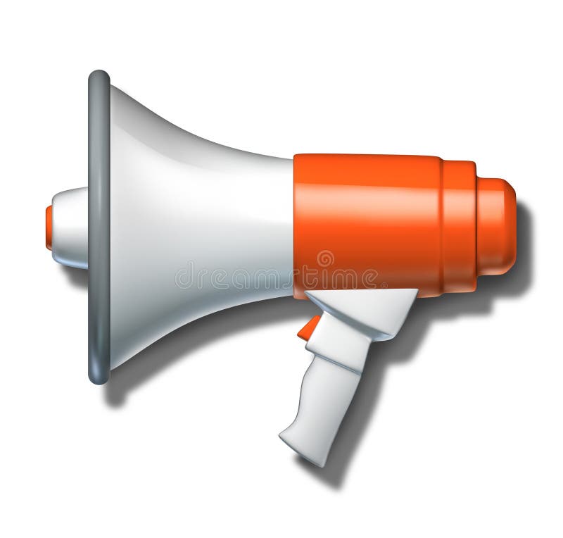 Symbole d'annonce illustration stock. Illustration du message - 18737967