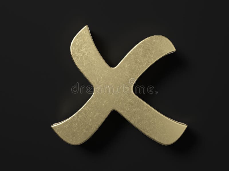 Symbole d'annulation or illustration stock. Illustration du ...