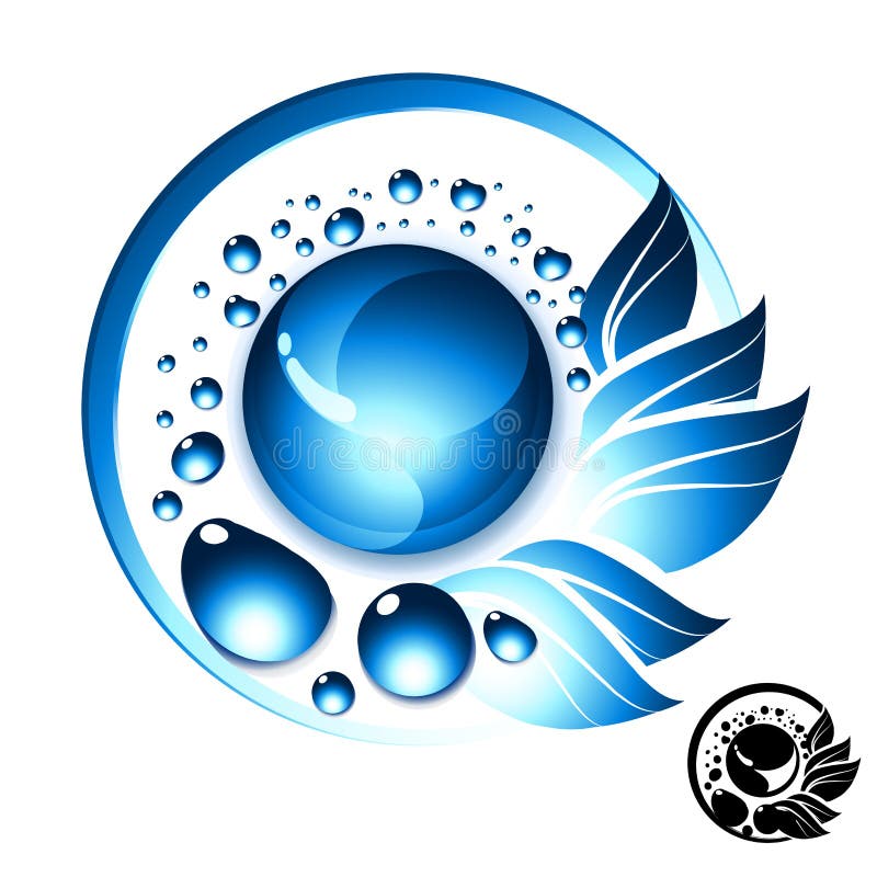 Symbole d'eau doux illustration stock. Illustration du illustration ...