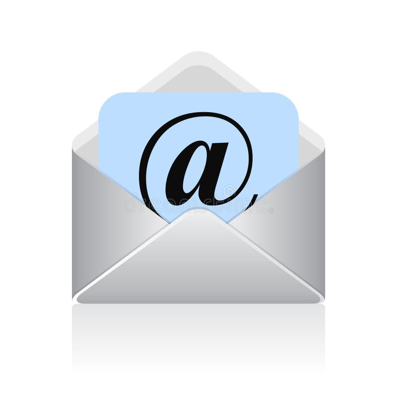 Symbole d'email de vecteur illustration de vecteur. Illustration du ...