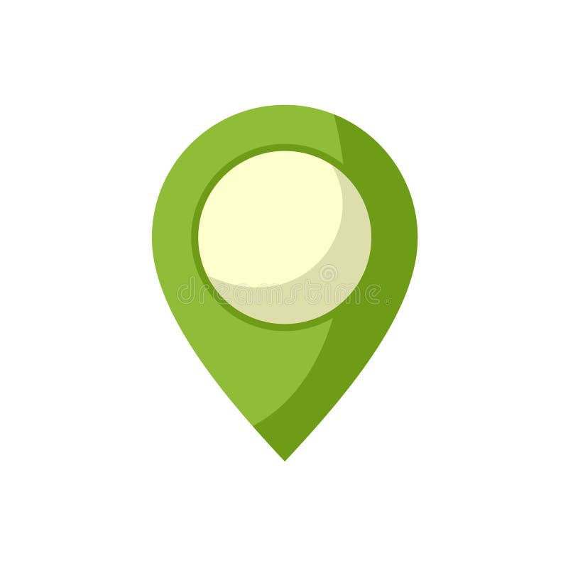 Symbole d'emplacement vert illustration de vecteur. Illustration du ...