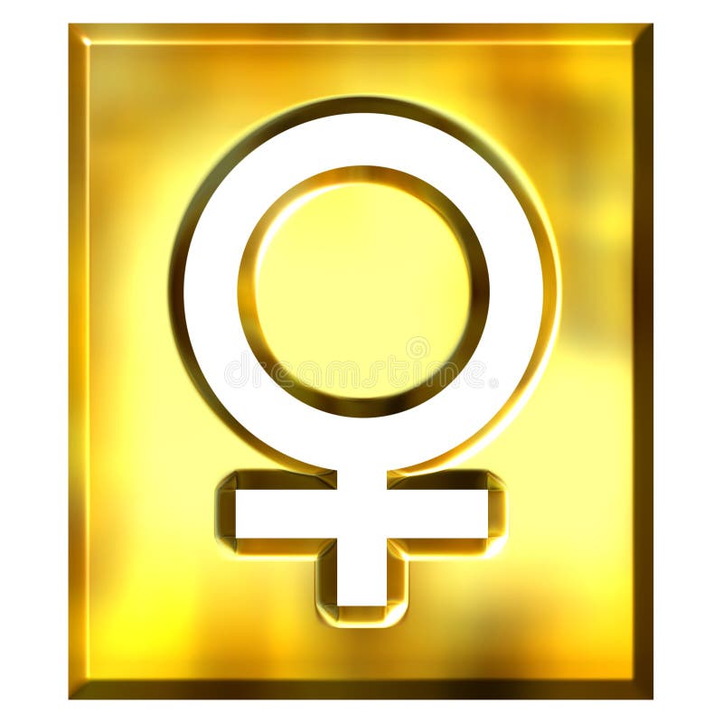 Symbole Féminin 3D illustration stock. Illustration of graphisme - 9856811