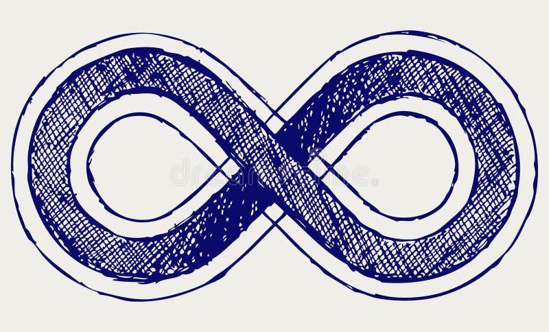 Croquis De Symbole D'infini Illustration de Vecteur - Illustration du ...