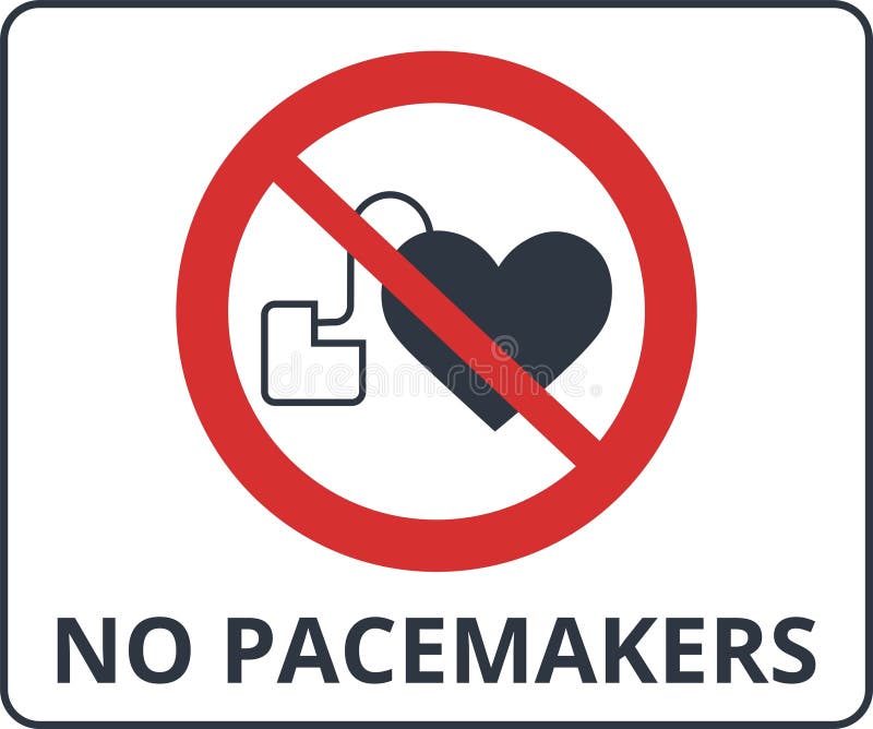 Symbole D'interdiction Pacemaker Illustration de Vecteur - Illustration ...
