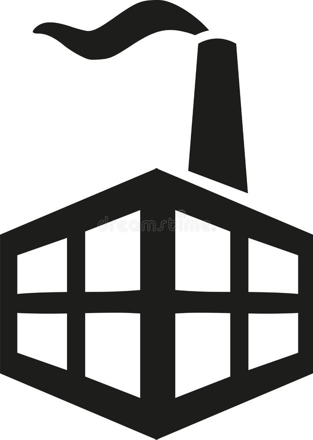Symbole D'usine D'industrie Illustration de Vecteur - Illustration of ...