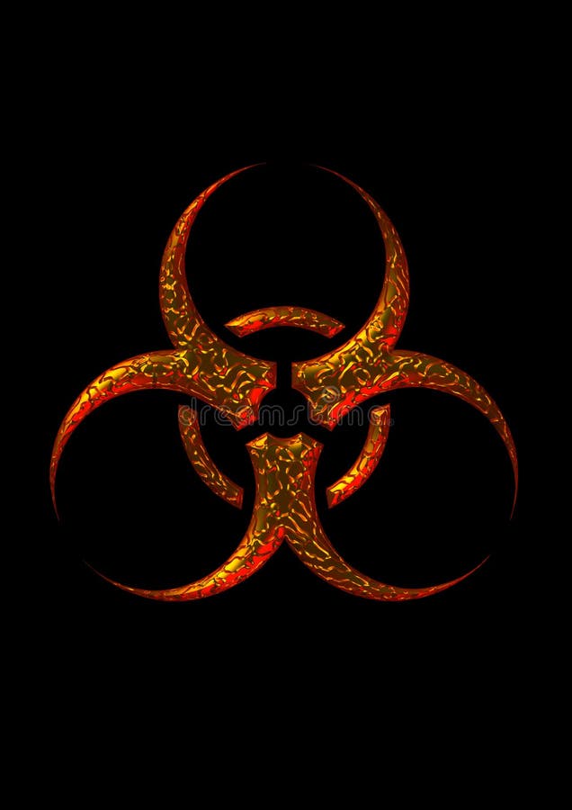 Symbole de Biohazard illustration stock. Illustration du découpage ...