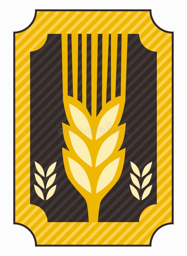 Symbole de blé illustration de vecteur. Illustration du graine - 17871921