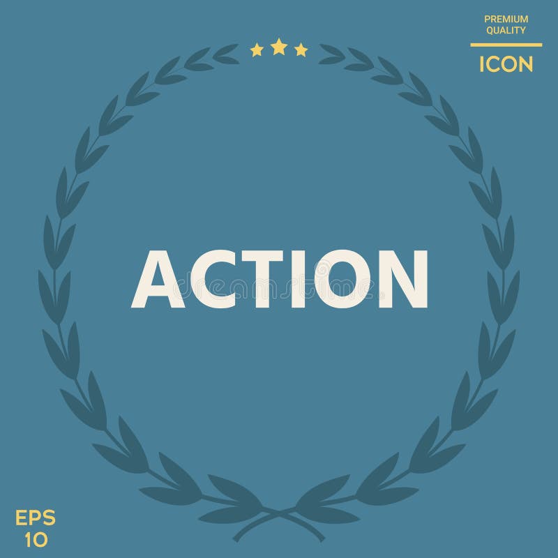 Symbole de bouton d'action illustration de vecteur. Illustration du ...