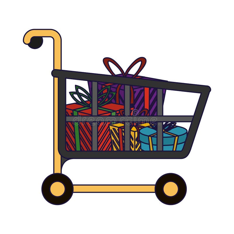 Symbole de caddie illustration de vecteur. Illustration du complètement ...