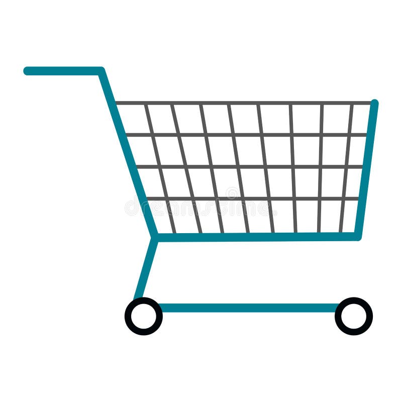 Symbole de caddie illustration de vecteur. Illustration du bouton ...