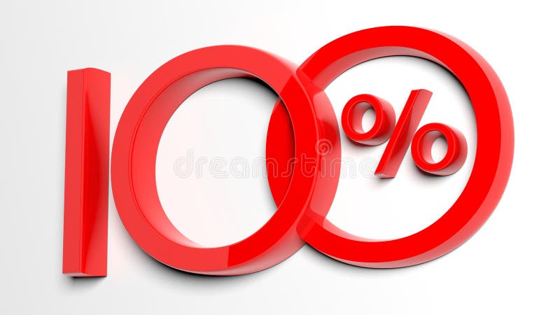 Symbole de cent pour cent illustration stock. Illustration du bénéfice ...