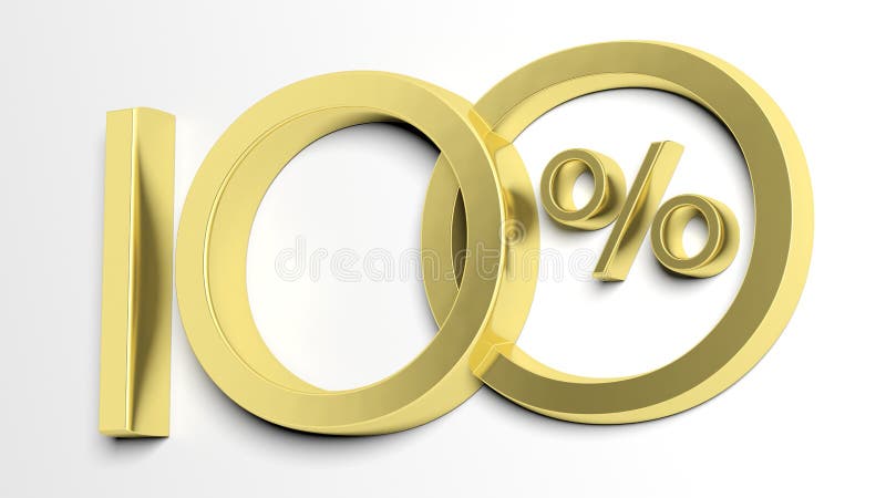 Symbole de cent pour cent illustration stock. Illustration du escompte ...