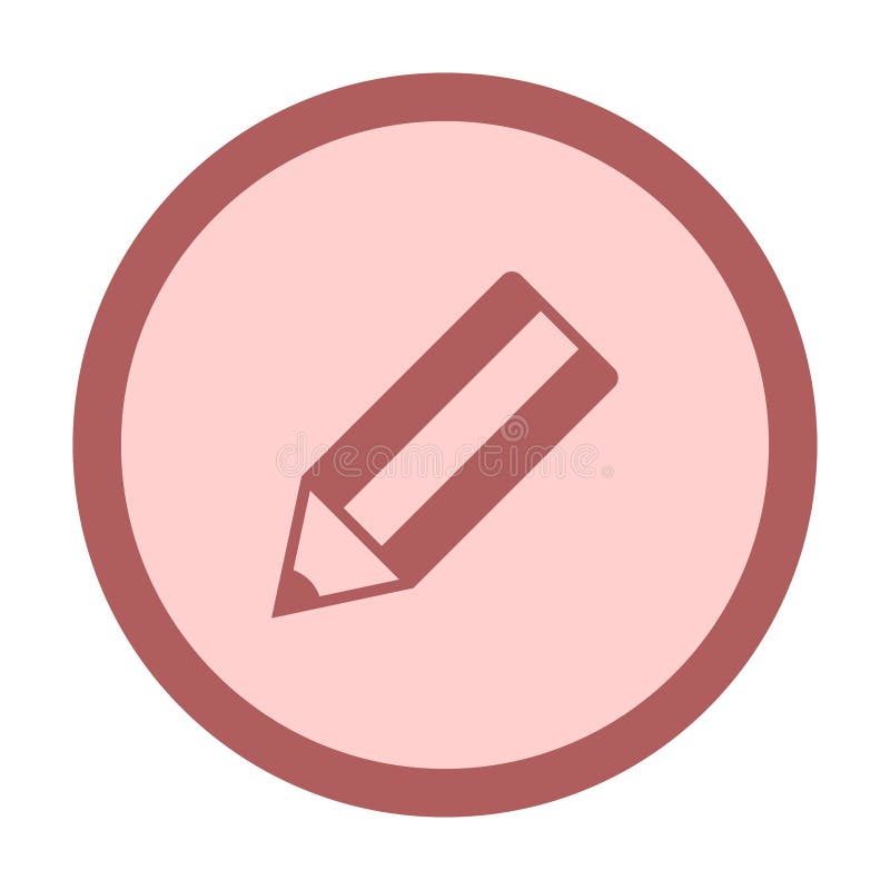 Symbole De Cercle D'aspiration De Crayon Illustration Stock ...