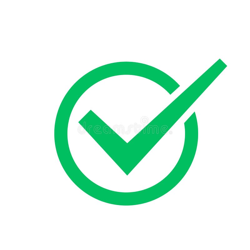 Symbole De Coche, Icône De Case à Cocher Illustration de Vecteur ...