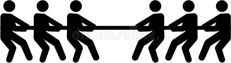 Symbole de conflit illustration de vecteur. Illustration du concurrence ...