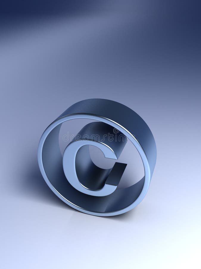 Symbole de copyright illustration stock. Illustration du simple - 26072473