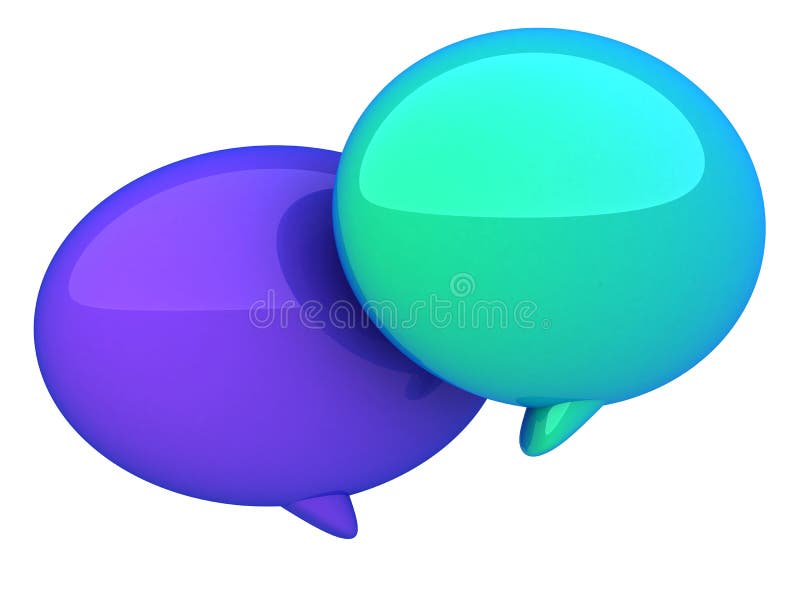 Symbole de dialogue illustration stock. Illustration du dimensionnel ...