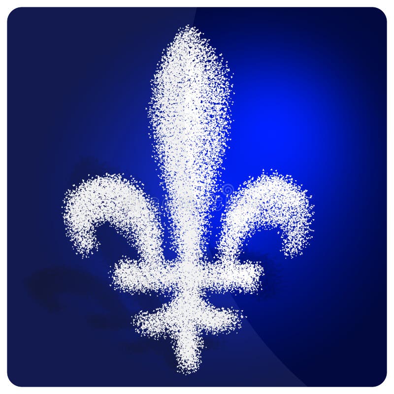 Symbole De Drapeau Du Québec Illustration Stock - Illustration du ...