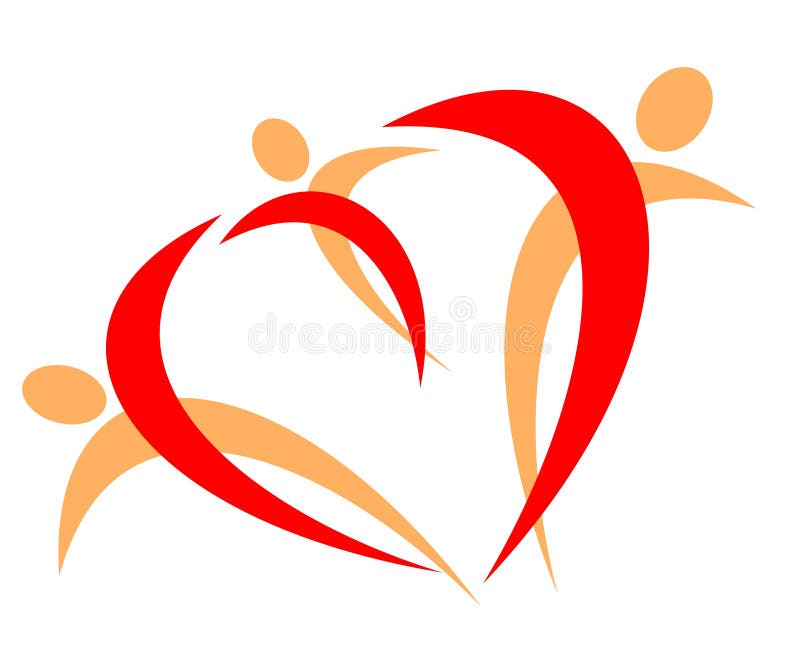 Symbole de famille illustration de vecteur. Illustration du romantique ...
