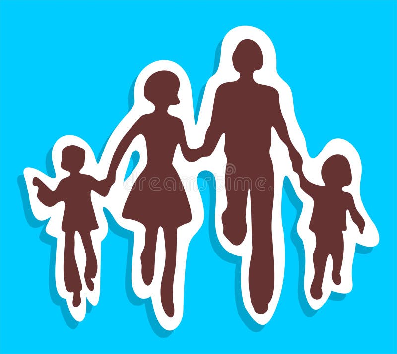 Symbole de famille illustration stock. Illustration du famille - 44281453