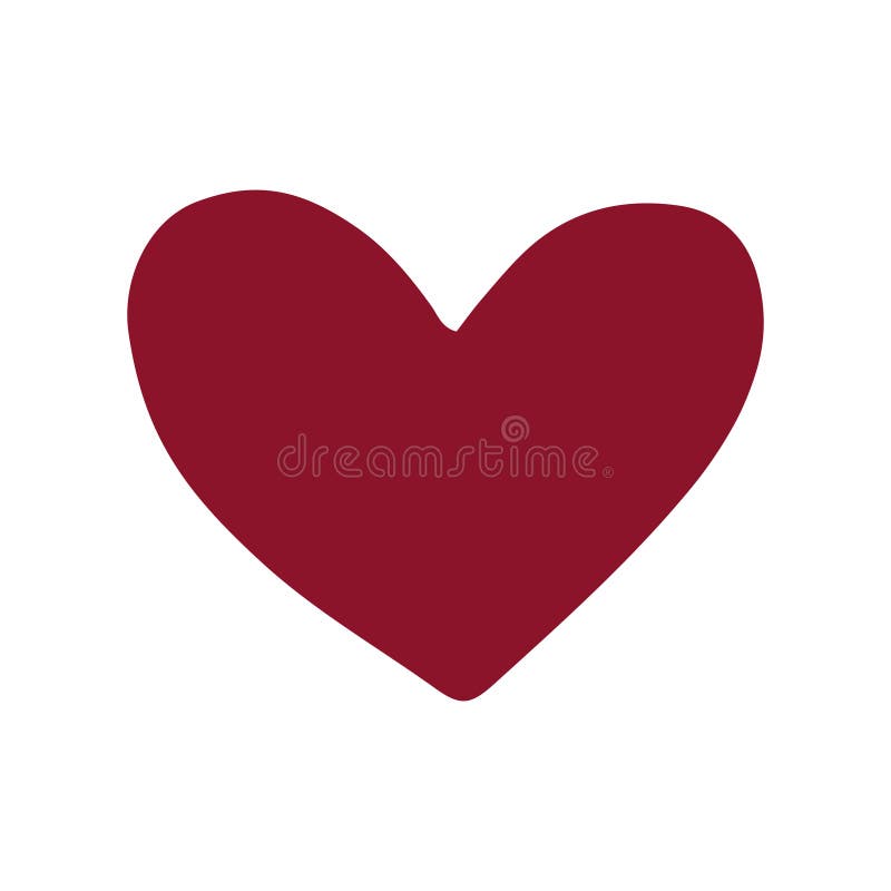 Symbole De Forme Du Coeur Vectoriel Design En Blanc Illustration de ...