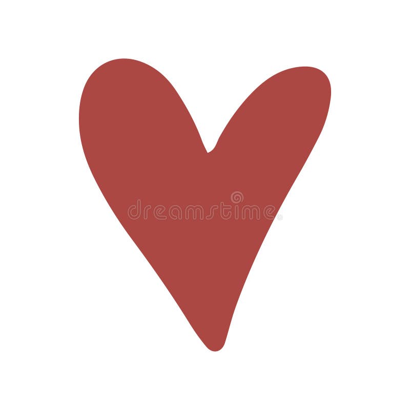 Symbole De Forme Du Coeur Vectoriel Design En Blanc Illustration de ...