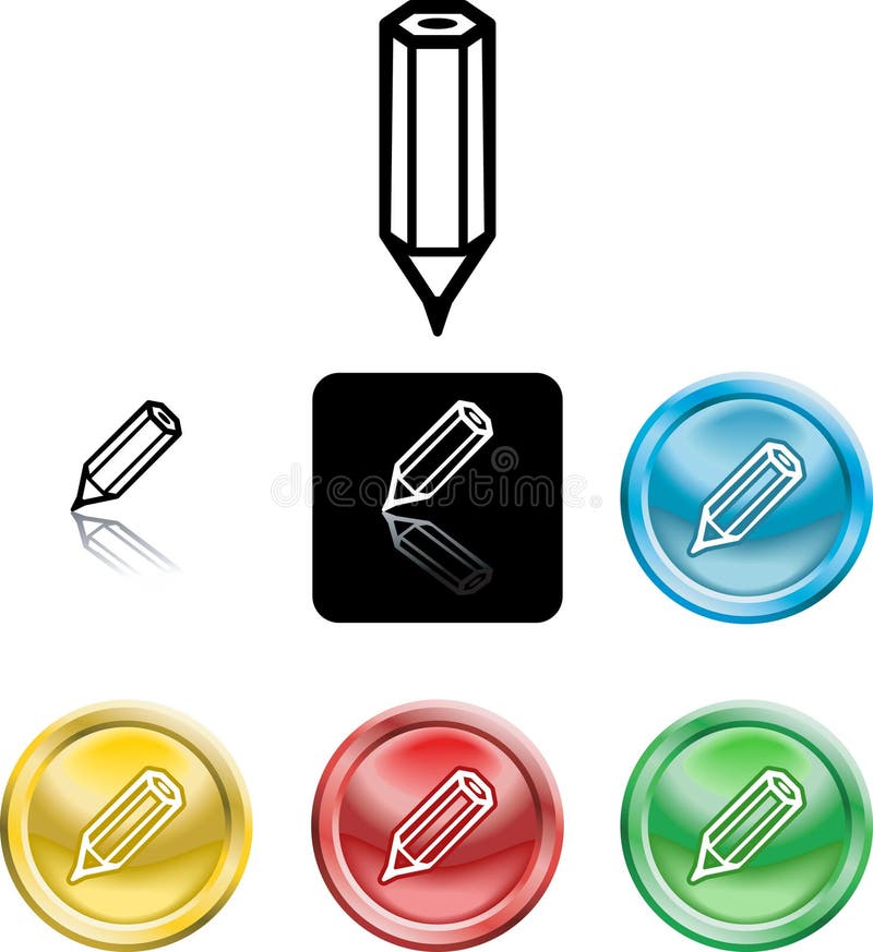 Symbole De Graphisme De Crayon Illustration de Vecteur - Illustration ...