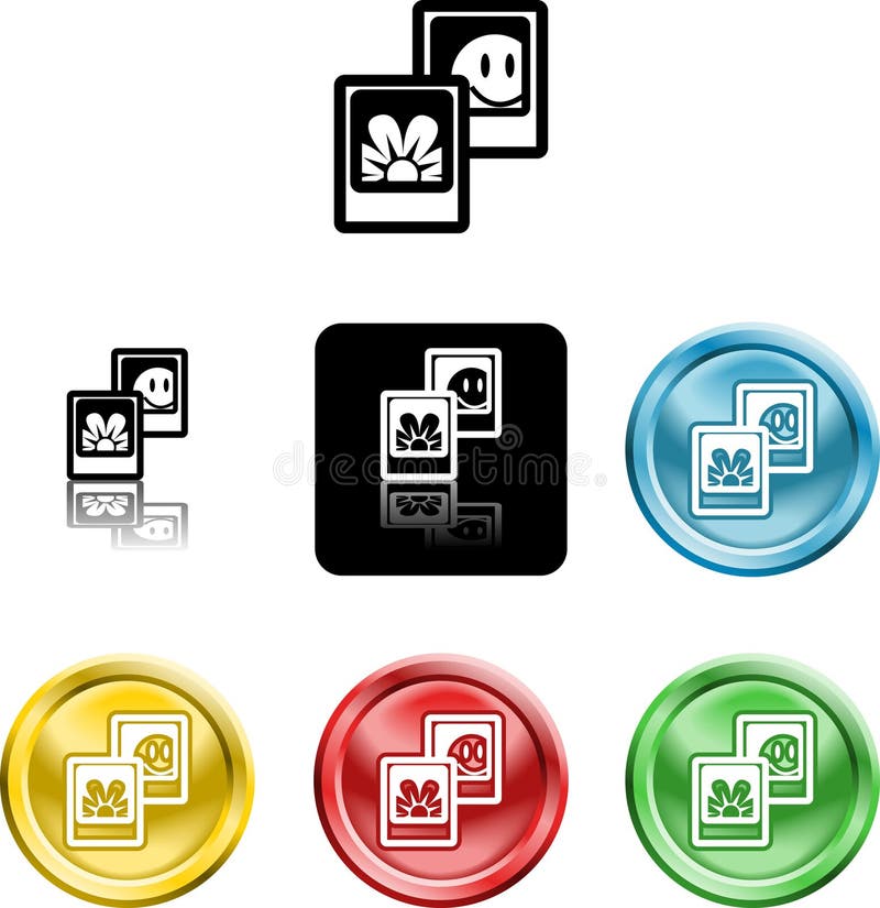 Symbole De Graphisme De Medias De Photos Illustration de Vecteur ...
