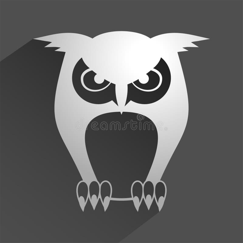 Symbole de hibou illustration de vecteur. Illustration du éducation ...
