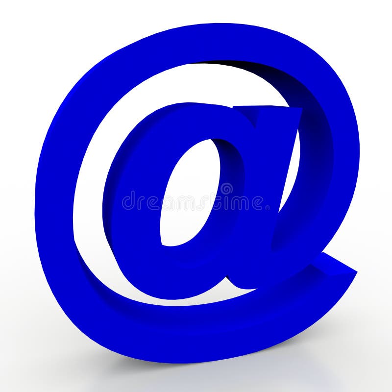 Symbole de l'email 3d illustration stock. Illustration du recevez - 2229120