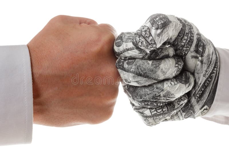Symbole De La Confrontation Dans Les Affaires Image stock - Image du ...