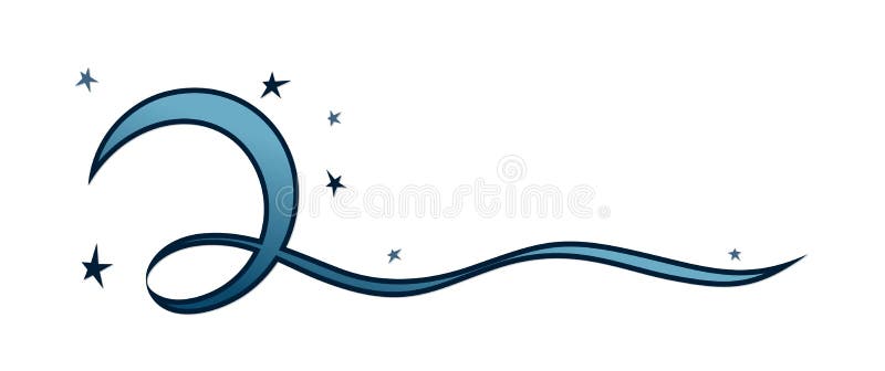 Symbole De La Lune Et De L'onde. Illustration de Vecteur - Illustration ...