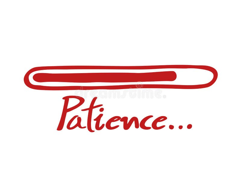 Symbole de la patience illustration de vecteur. Illustration du attente ...