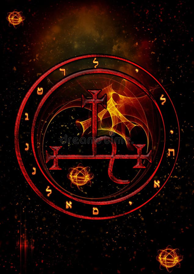 Symbole de Lilith illustration stock. Illustration du cauchemar - 86346596