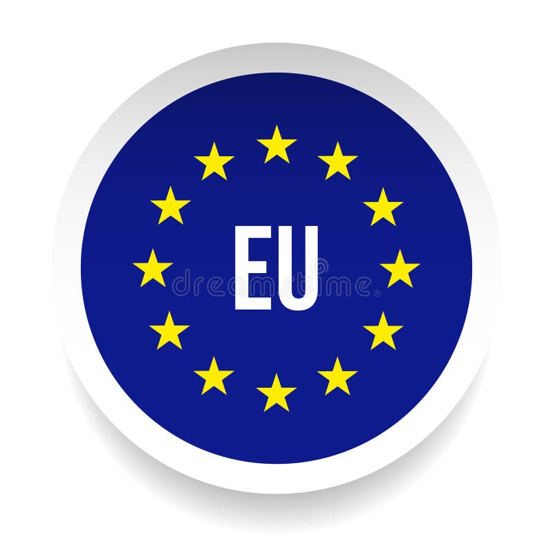 Logo d'UE Union européenne illustration de vecteur. Illustration du ...