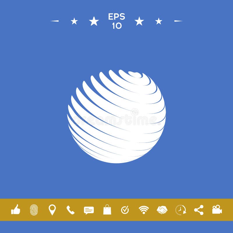 Symbole De Logo De La Terre Illustration de Vecteur - Illustration du ...