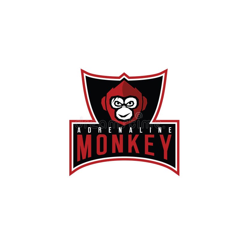 Symbole De Logo Vector De Singe Illustration de Vecteur - Illustration ...