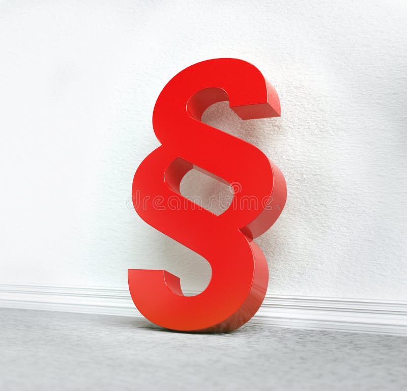 Symbole De Loi Et De Justice - Signe De Paragraphe/section Illustration ...