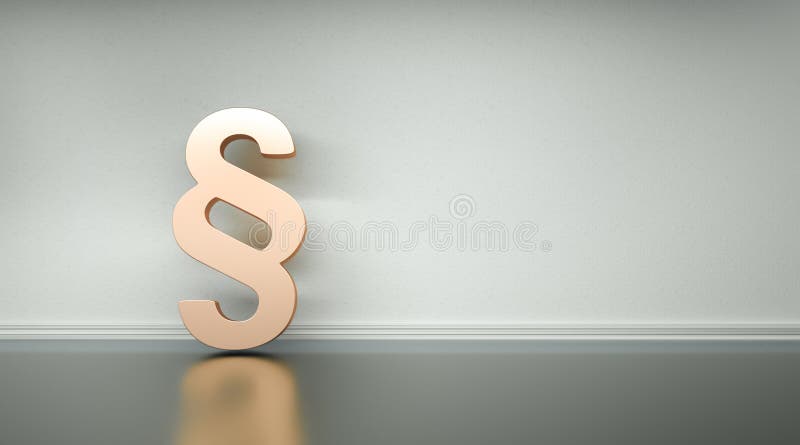 Symbole De Loi Et De Justice - Signe De Paragraphe/section Illustration ...